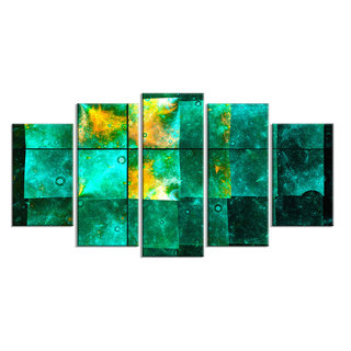 Astrological Space Map, Multipanel Abstract Wall Art Canvas, 60"x32 ...