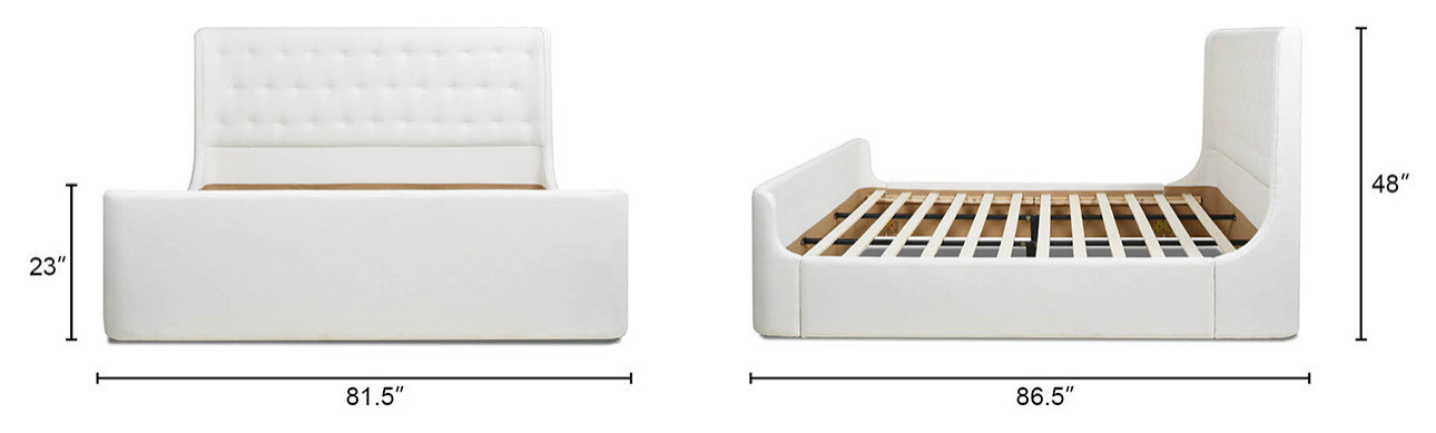 Brooks Contemporary Tufted Shelter Platform Bed, King - Transitional ...