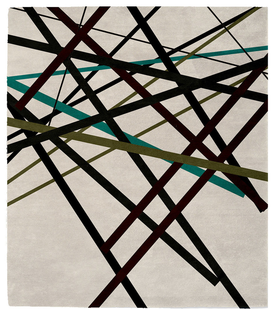 Belted B Wool Signature Rug, 6' Square - Contemporary - Area Rugs - by ...