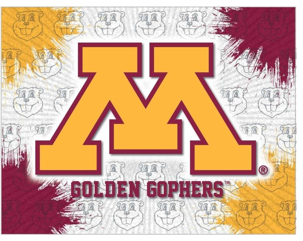 Minnesota Logo Canvas, 32"x24" - Contemporary - Prints And Posters - by ...