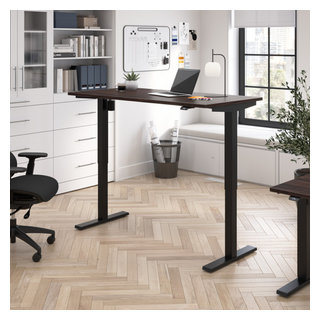 Move 40 Series 60W Adjustable Standing Desk in Black Walnut ...