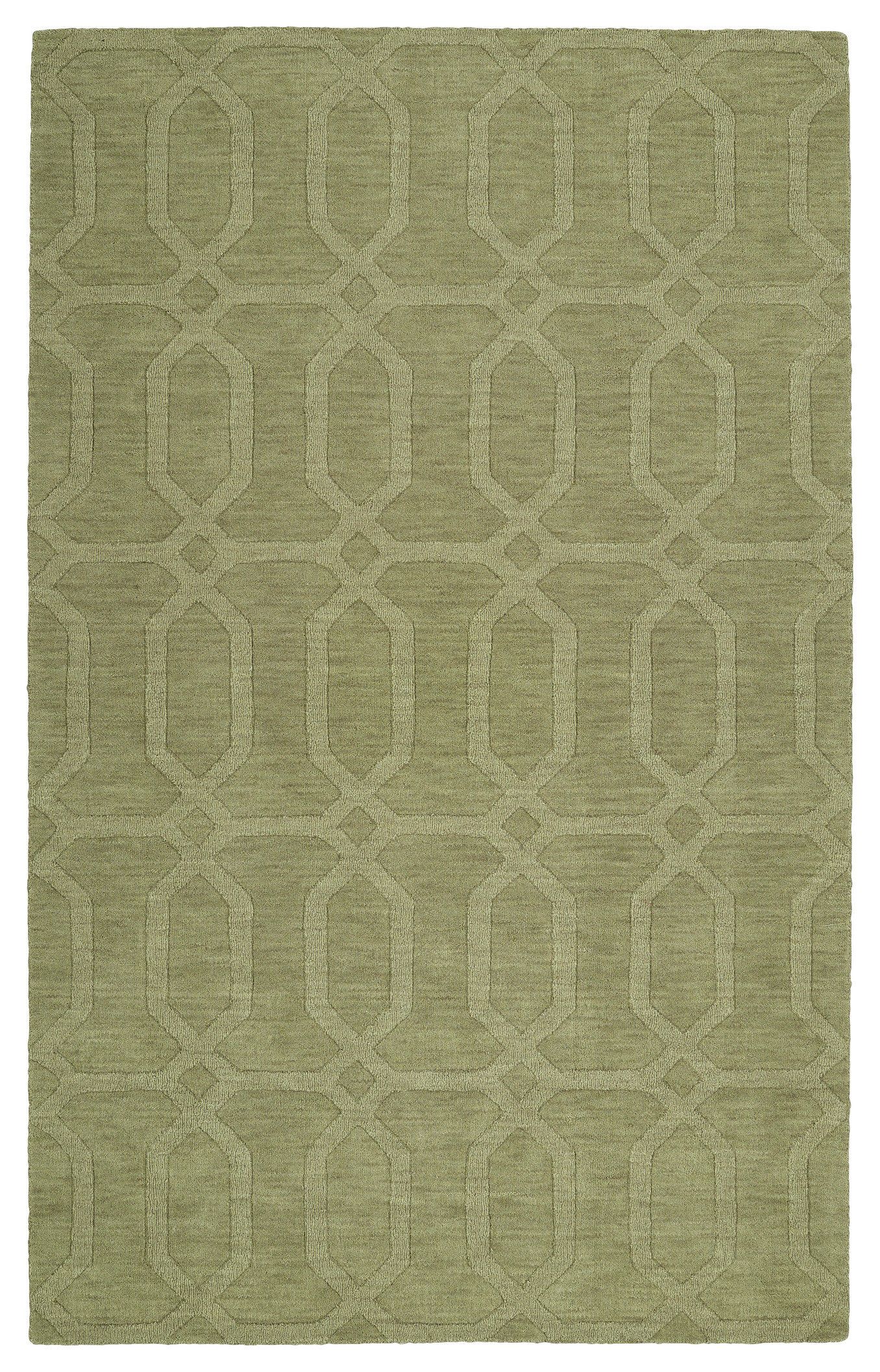 Kaleen Hand-Tufted Imprints Modern Wool Rug, Sage, 3'6"x5'6 ...