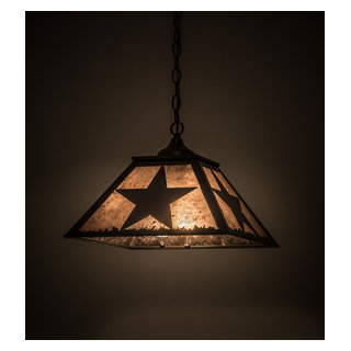 16 Square Texas Star Pendant - Southwestern - Pendant Lighting - by ...