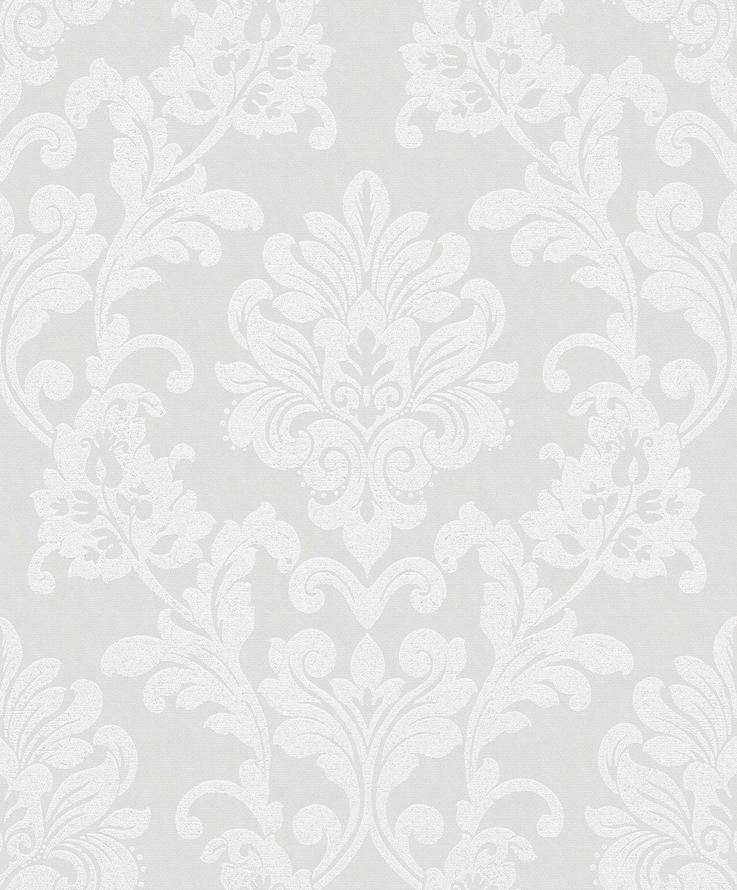 Baroque Textured Wallpaper Featuring Floral Ornaments, 82091, One Roll ...