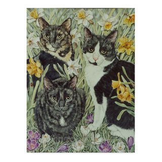 Jan Benz 'The Trio' Canvas Art, 47"x35" - Contemporary - Prints And ...