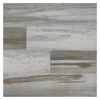 Carolina Timber White 6x24 Matte Ceramic Tile - Traditional - Wall And ...