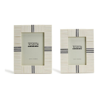 Two's Company Set of 2 Stacks Photo Frames - Transitional - Picture ...