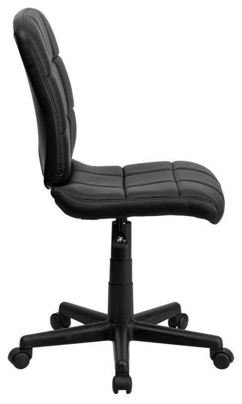 Black Vinyl Office Chair - Contemporary - Office Chairs - by UNQ ...