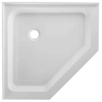 Neo Angle Corner Acrylic Shower Base, Non-Slip/Textured, 42x42 - Modern ...