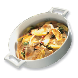 Revol Belle Cuisine White Porcelain 7.25 Inch Round Baker ...