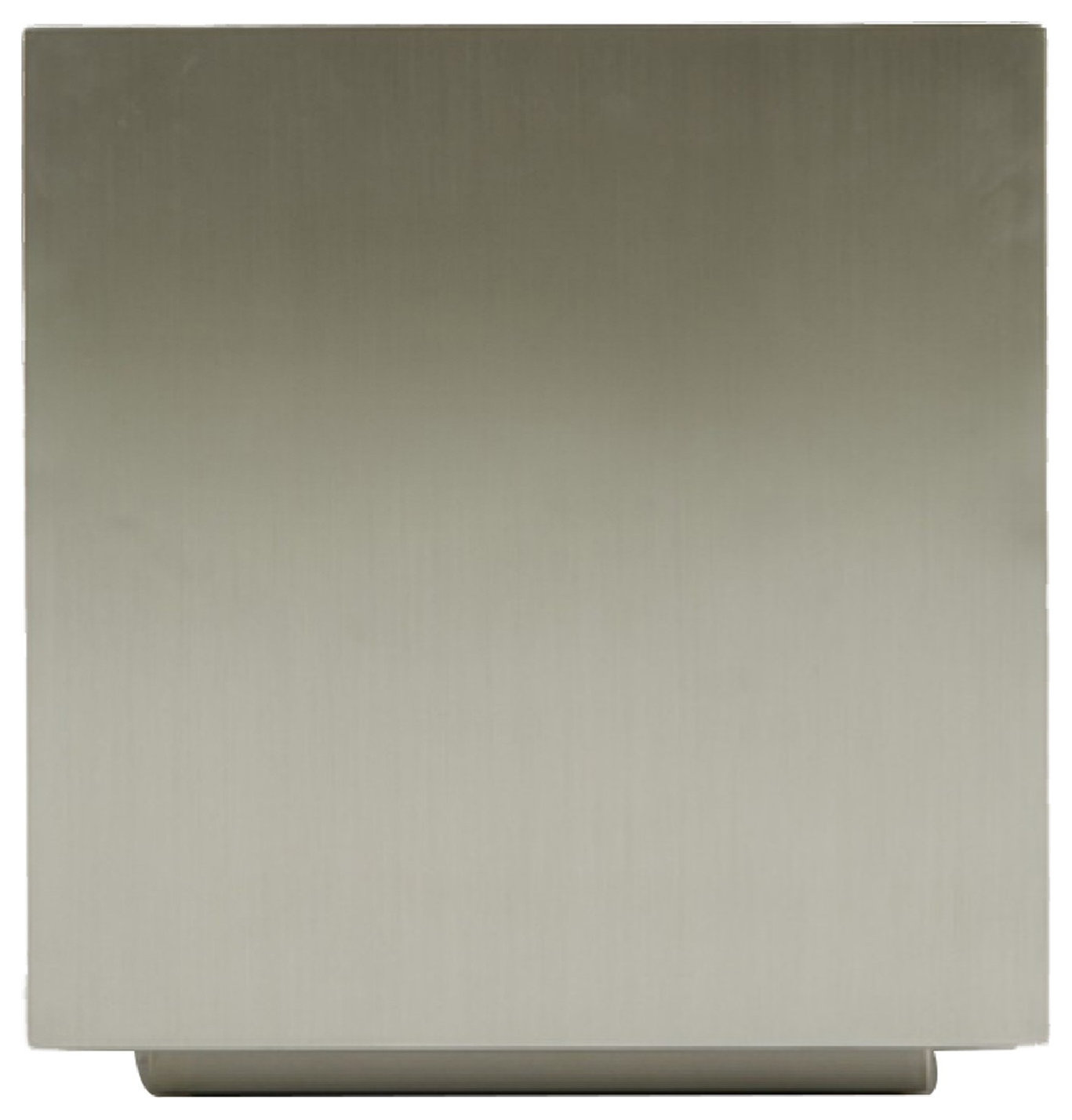 Benzara BM214789 Cube Shape Stainless Steel End Table, Floating Plinth ...