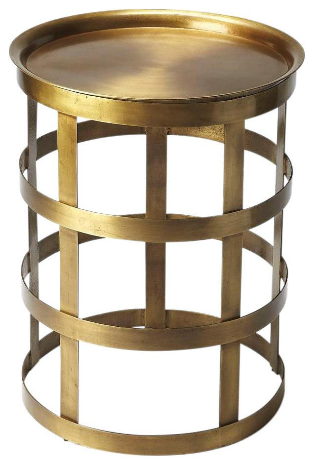 Modern Industrial Side Table, Gold by Butler - Contemporary - Side Tables And End Tables - by ...