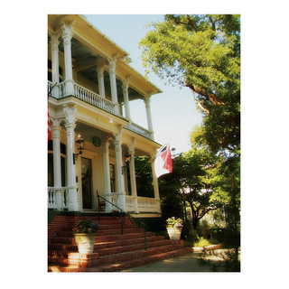 John W. Golden 'Mansion Stairs' Canvas Art, 47"x35" - Contemporary ...