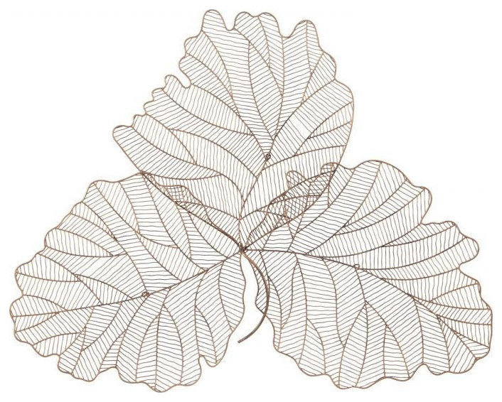 Tri Leaf Wall Art - Contemporary - Metal Wall Art - by Lighting ...