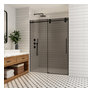 Echarri Single Sliding Frameless Shower Door, Tinted Glass, 56" W X 78"h - Contemporary - Shower ...
