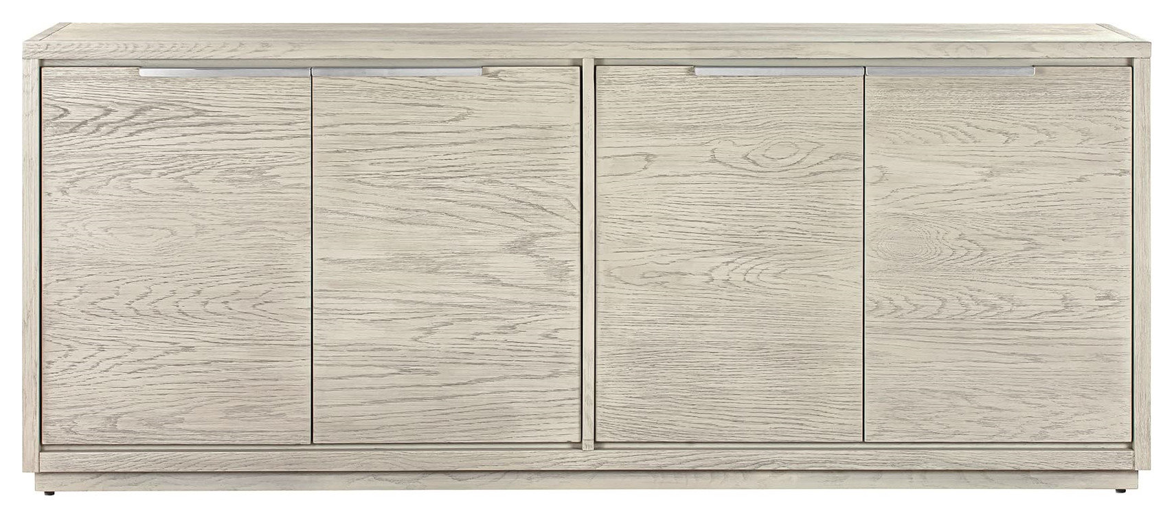 Abbey 4 Door Sideboard Buffet, Gray Oak Wood - Transitional - Buffets ...