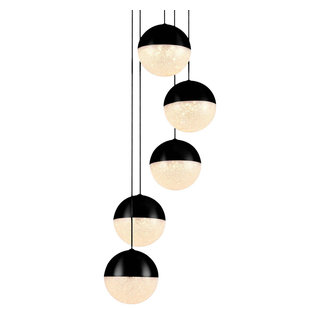Ravello 5-Light ETL Certified Integrated LED Chandelier Lighting ...