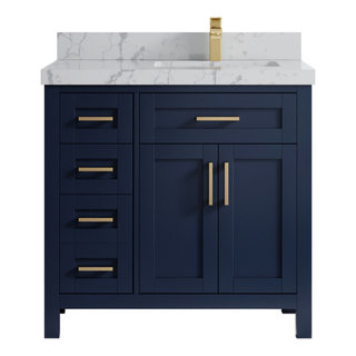 Cambridge 36" Right Offset Bath Vanity, 36" Right Offset - Transitional ...