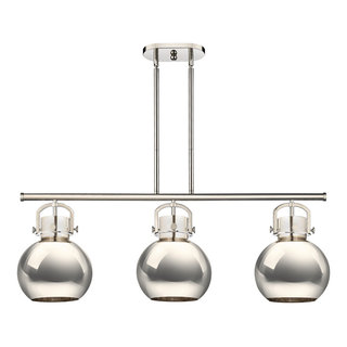 Newton Sphere 3 42" Island Lighting Brushed Brass - Transitional ...