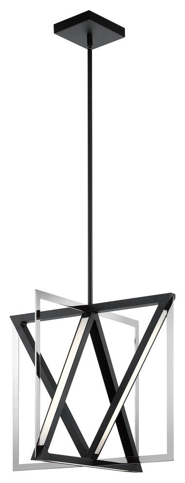 Axis Pendant, Matte Black/Chrome - Modern - Pendant Lighting - by ...