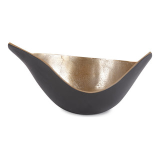 Jordan Aluminum Hi-Lo Bowl - Contemporary - Decorative Bowls - by ...