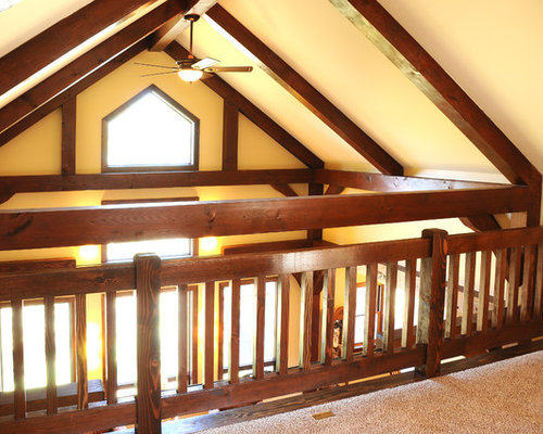 Timber Frame Loft Home Design Ideas, Pictures, Remodel and Decor