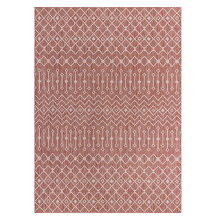 Rug Unique Loom Outdoor Trellis Rust Red Rectangular 10' 0 x 14' 0 ...