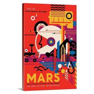 "Mars - JPL Travel Poster" Wrapped Canvas Art Print, 16"x24 ...