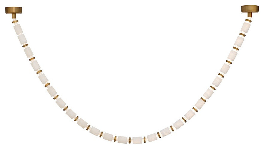 Modern Forms Entice 24-Light 122" LED Pendant/3500K, Brass/Canopy ...