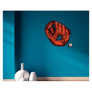 Baseball Vinyl Wall Decal BaseballUScolor011, 10 in. - Contemporary ...