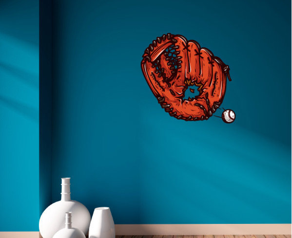 Baseball Vinyl Wall Decal BaseballUScolor011, 10 in. - Contemporary ...