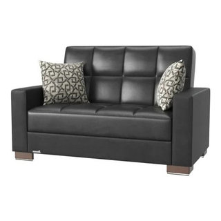 Unique Sleeper Loveseat With Tufted Seat - Contemporary - Futons - by ...