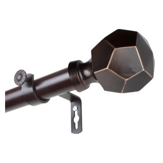 Theobald 1" Curtain Rod, 66-120" - Transitional - Curtain Rods - by Rod ...