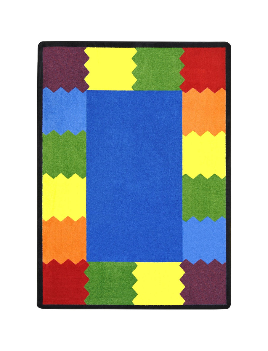 Kid Essentials, Early Childhood Block Party Rug, 5'4" x 7'8 ...