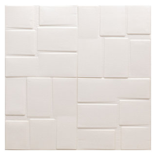 Off White Cream Diamond 3D Wall Panels - Contemporary - Wall Panels ...