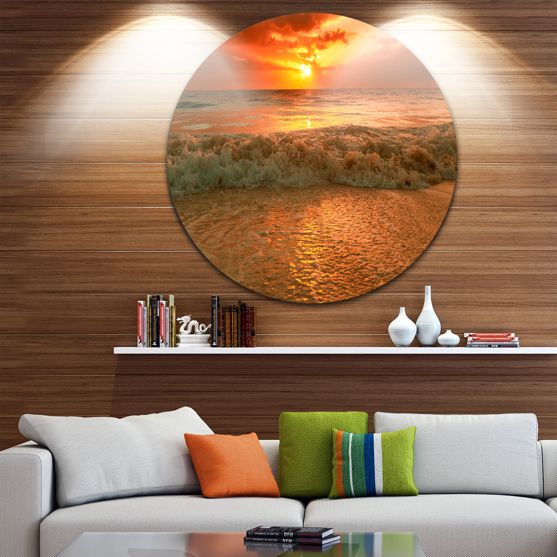 Amazing Beauty Of Sun Reflection In Sea, Seascape Disc Artwork, Disc of ...