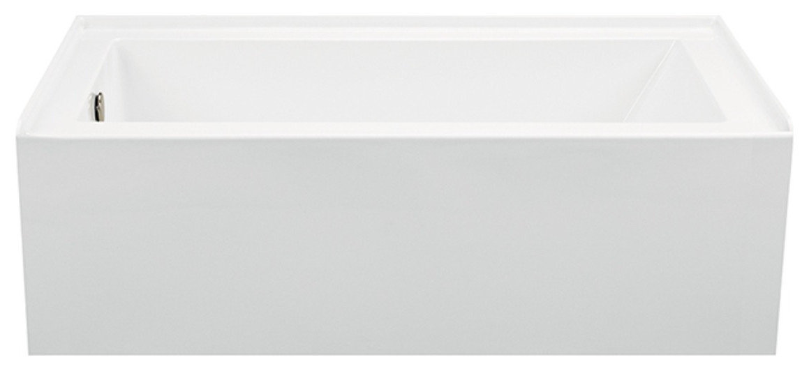 Integral Skirted Drain Whirlpool Bath White 59.5x30x16 - Contemporary ...