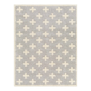 Hauteloom Satu Cream Area Rug - 5'3" x 7' Rectangle, 5'3"" x 7 ...