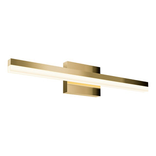 DALS Lighting LED Vanity Light, 5 CCT, 24" Brushed Brass - Modern ...