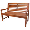 Nantucket Garden Bench, Natural - Traditional - Outdoor Benches - by ...