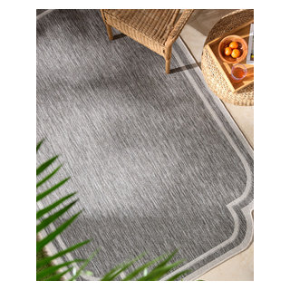 Miami Beach Coastal Machine Woven Rug in Blue, 2'7" x 7'3" - Area Rugs ...
