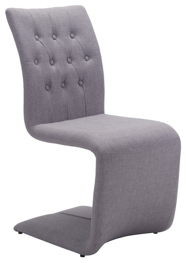 Zuo Modern Hyper 100286 Dining Chairs, Beige, Set of 2 - Contemporary ...