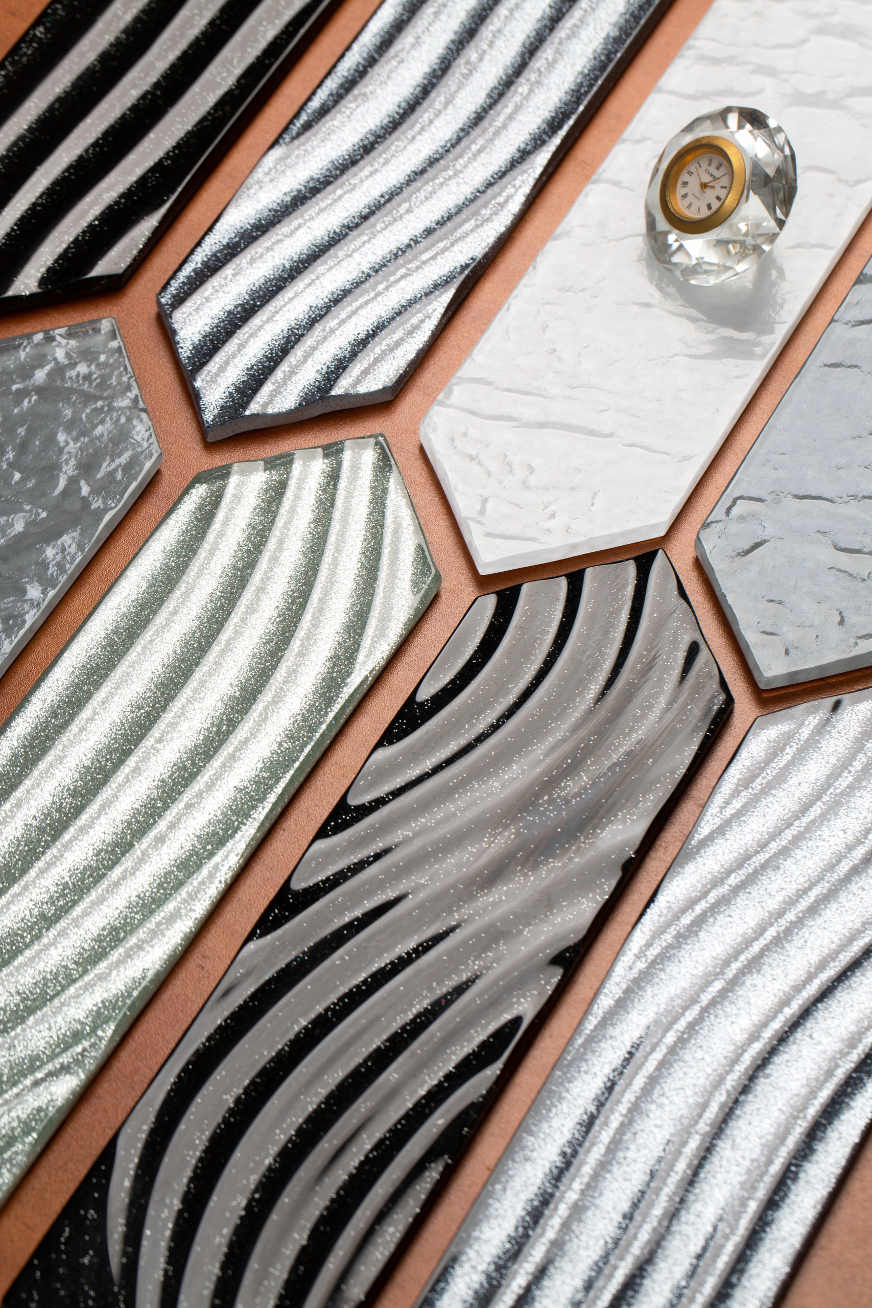 Hexagon Glass Tile/05, 3"x12", Set of 26 Tiles Per Box, Each Box Covers ...