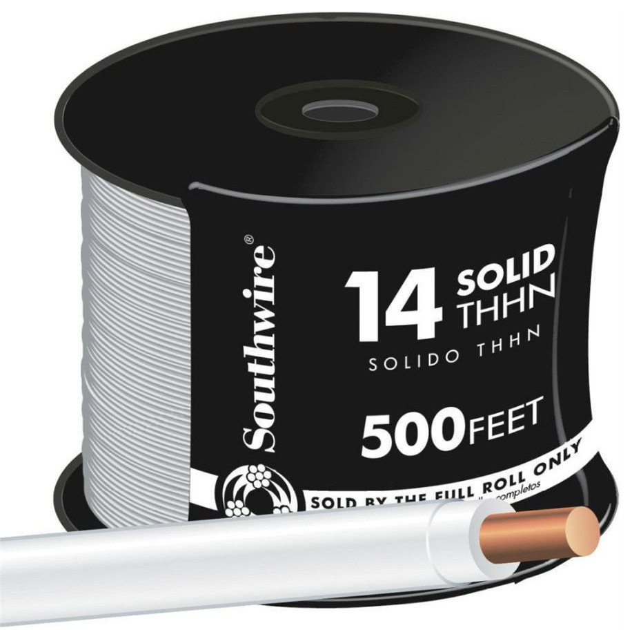 Southwire® 11580858 Type THHN Nylon Jacketed 14 Solid Building Wire ...