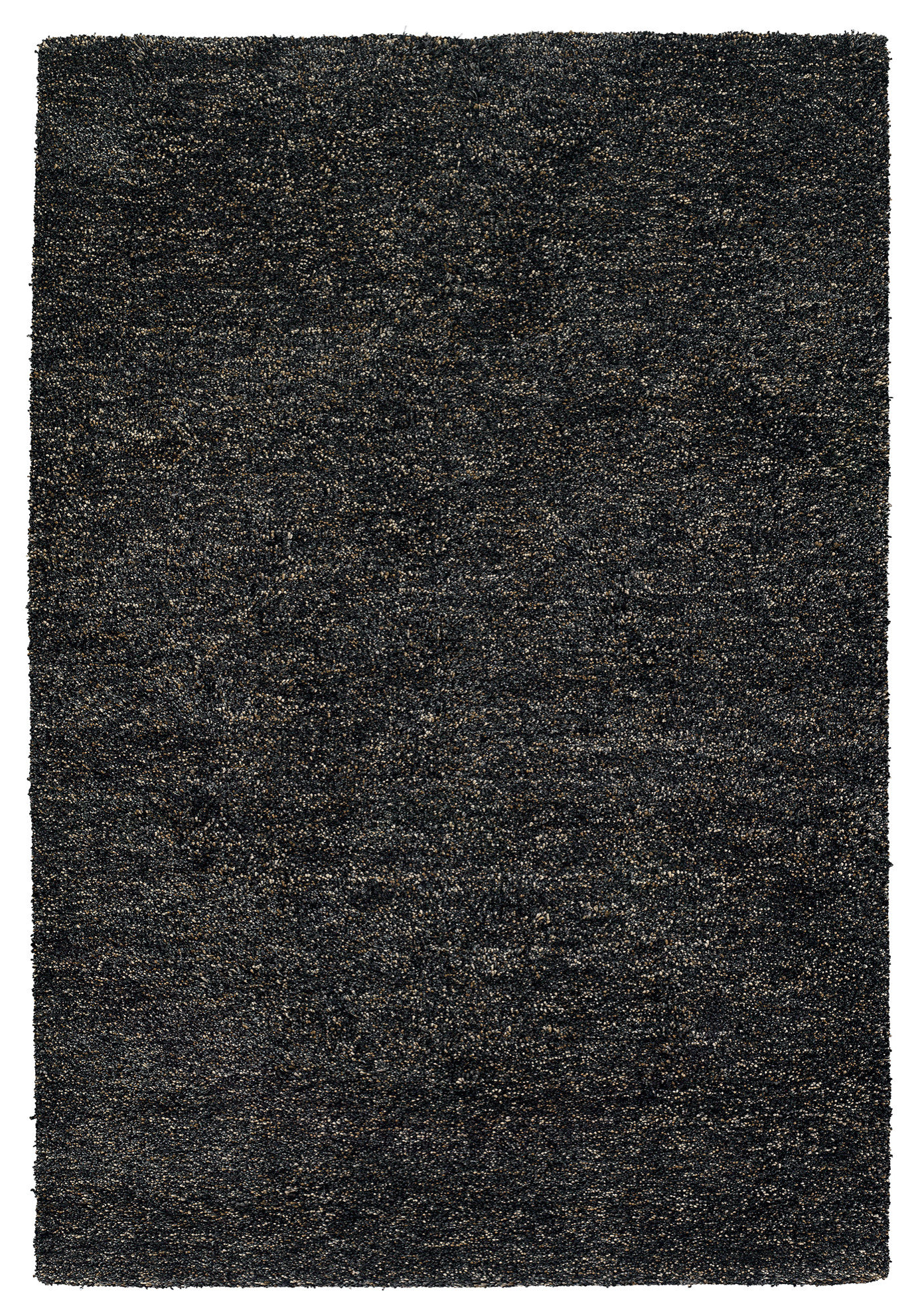 Sterling Hand-Woven Shag Rug, Rectangular Charcoal/Brown/Tan 5'x7'6", 5 ...