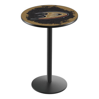 Holland L214 Anaheim Ducks 42x28" Pub Table - Black Wrinkle ...