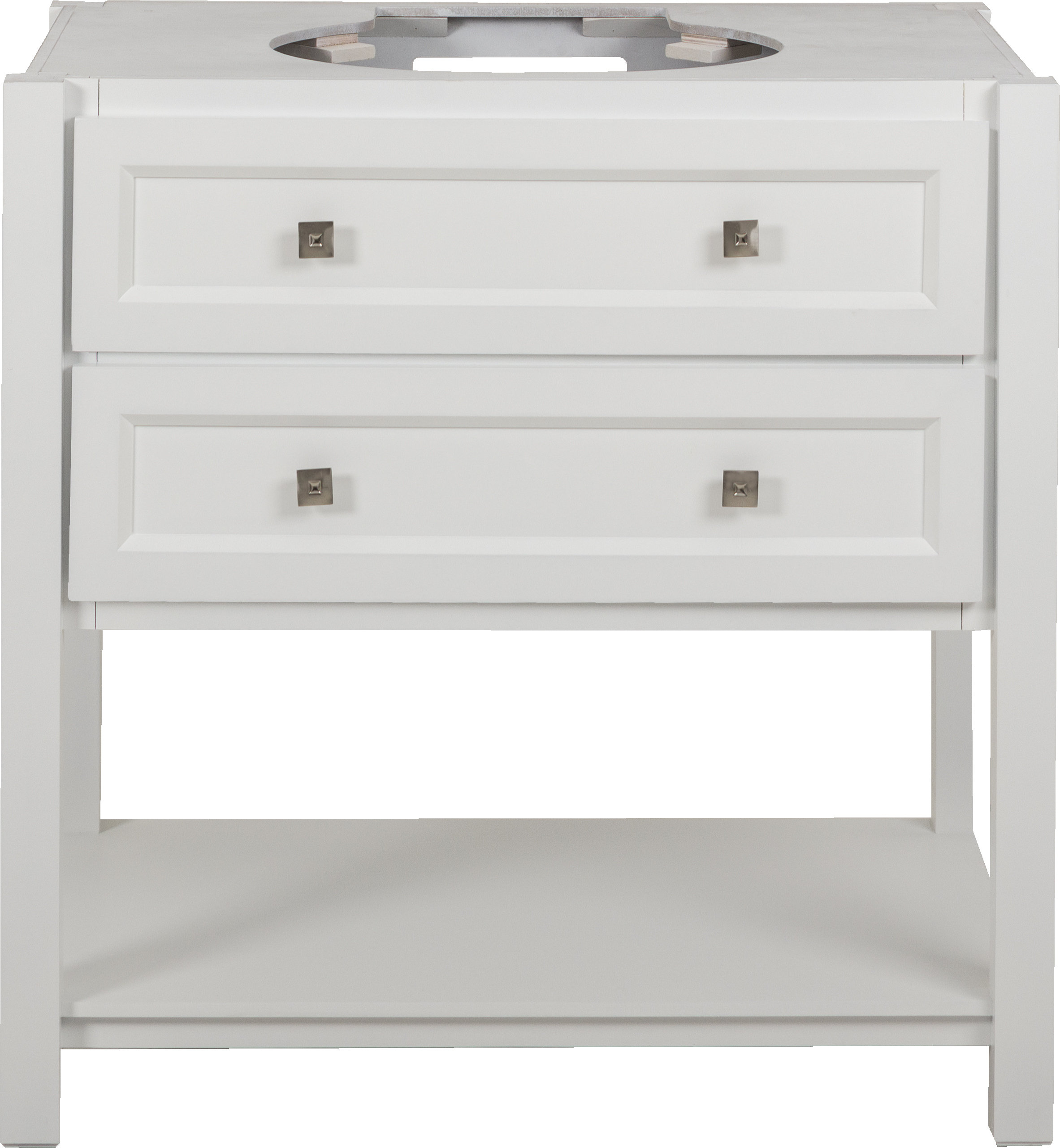 Elements VN-ADL-36-WH-NT 35" Adler Vanity, White - Transitional ...