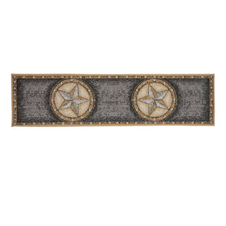 Texas Star Rug - Novelty Lone Star Rug w/ Jute Backing, 2'x8 ...