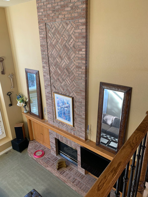 short term fix for 90s fireplace!