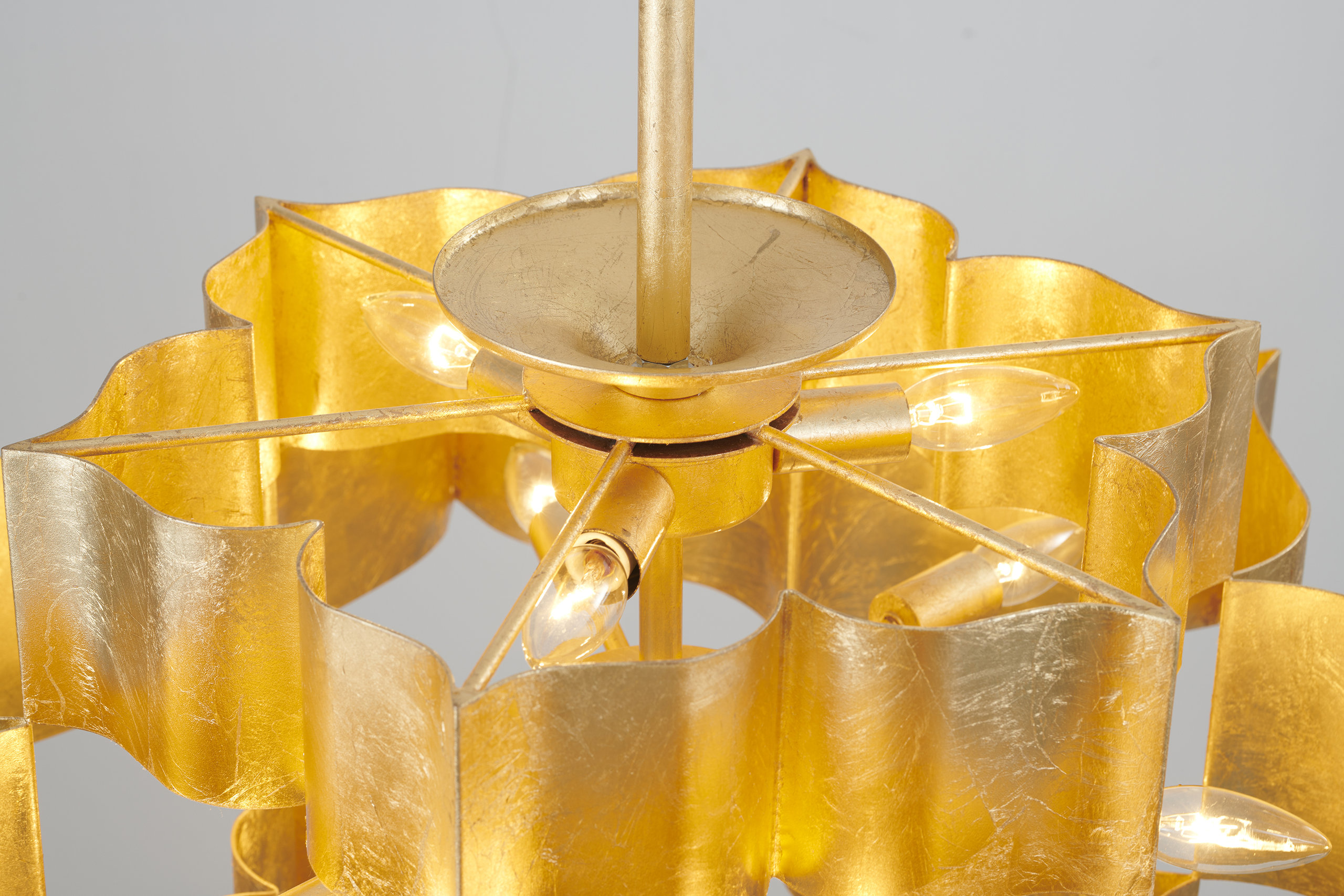 Metal 3-Tier Light Fixture - Contemporary - Pendant Lighting - by ...